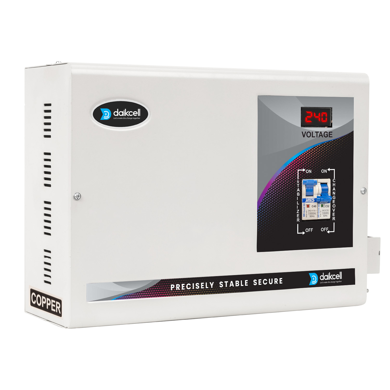Mainline Stabilizers: Buy Daikcell 5KVA COPPER Voltage Stabilizer for Home